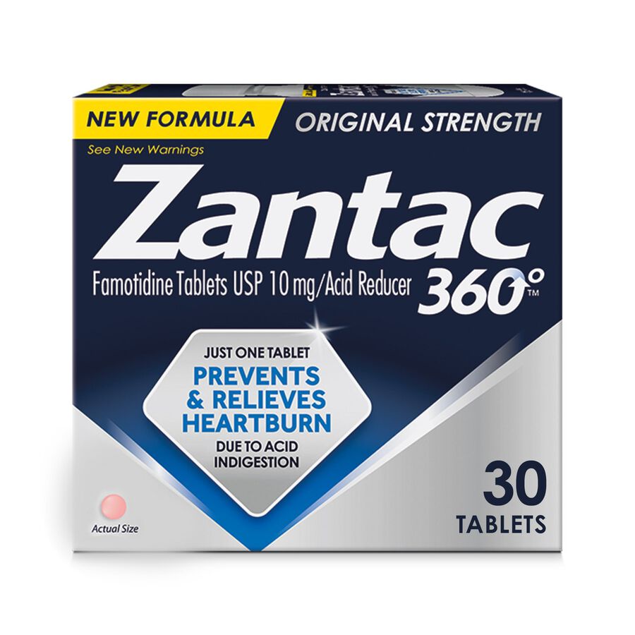Zantac 360 Maximum Strength Acid Reducer 10 Mg Tablets 30 Ct
